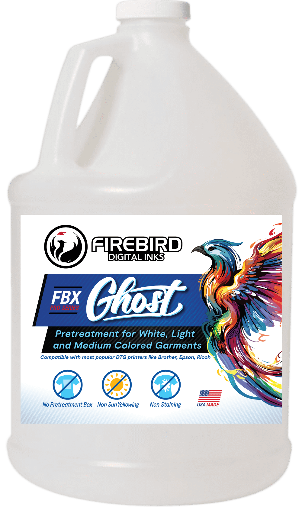 FBX Ghost - UV Resistant DTG Pretreatment | FIREBIRD Ink
