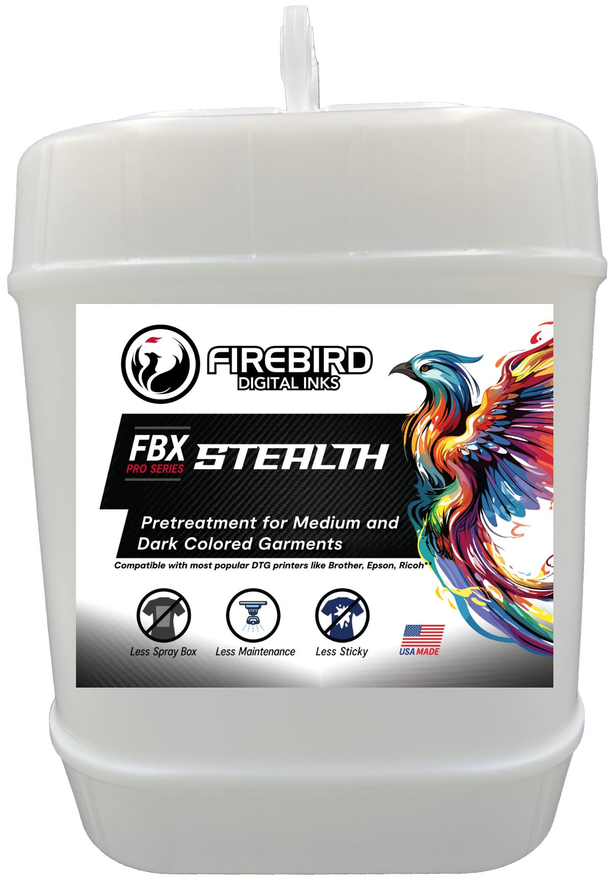FIREBIRD Direct to Garment Inks and Pretreatments | FIREBIRD Ink