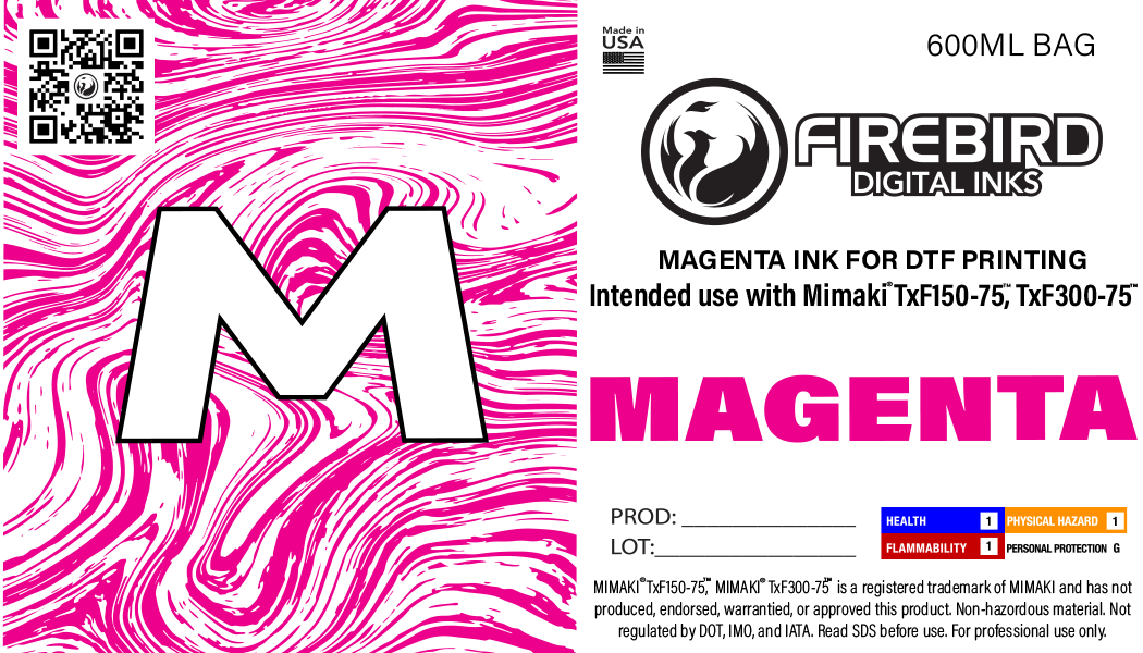 FIREBIRD Direct to Garment Inks and Pretreatments | FIREBIRD Ink