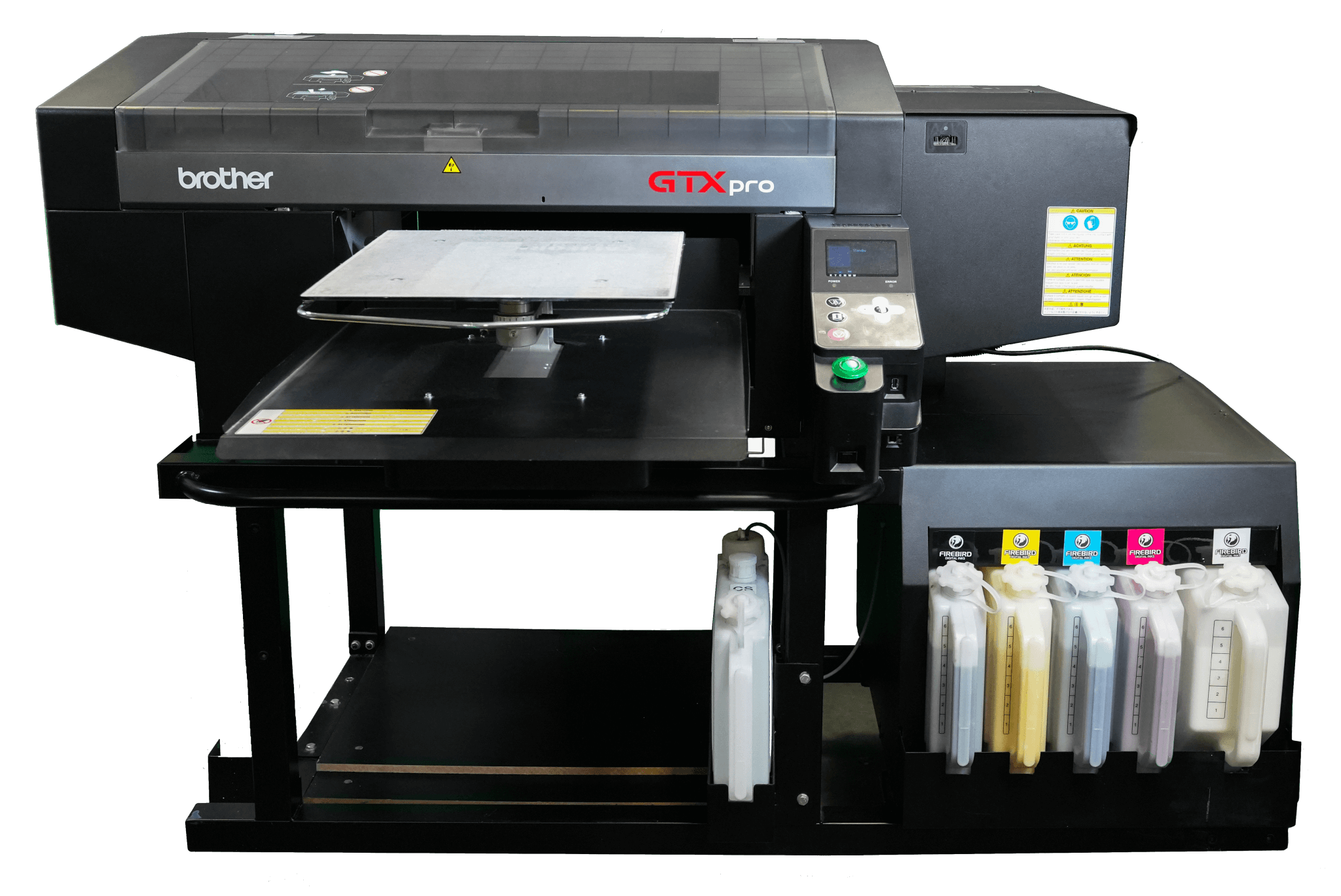 Brother GTX Pro Bulk Used Preloaded With FIREBIRD Ink Brother GTX Pro Bulk Used Preloaded With FIREBIRD Ink