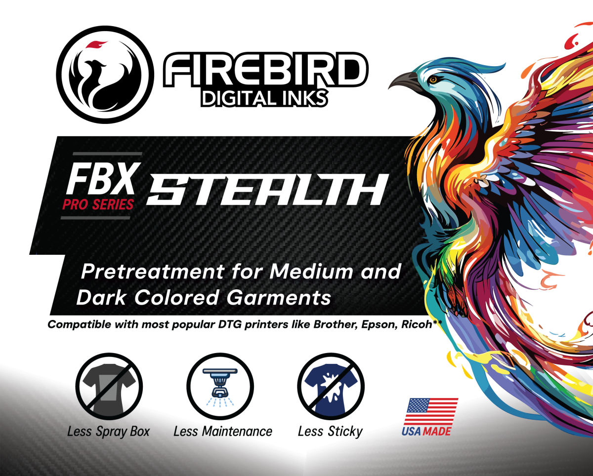 FIREBIRD Direct to Garment Inks and Pretreatments | FIREBIRD Ink